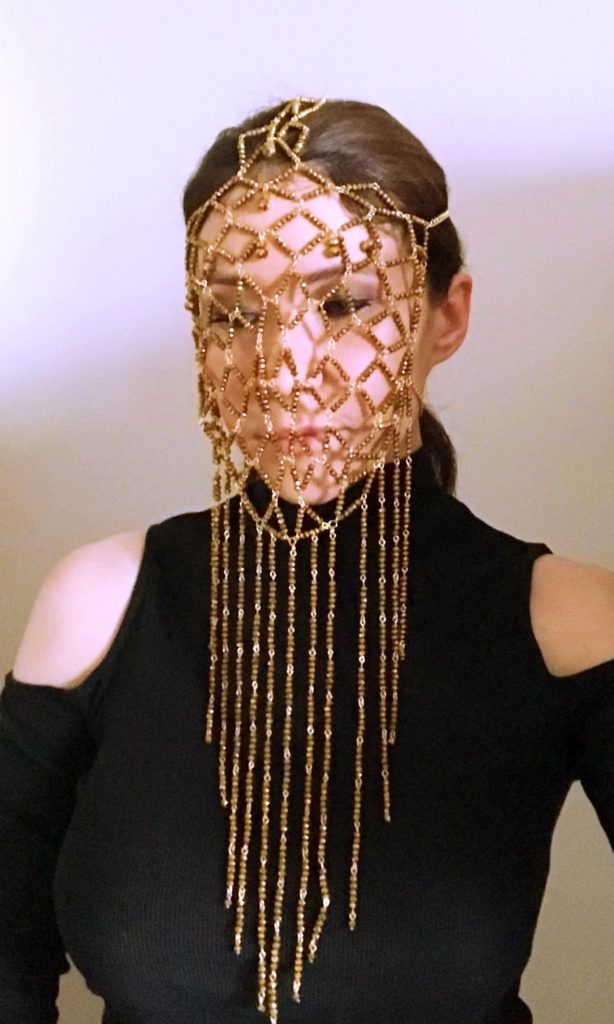 Golden Face Mask Moon Light, Face Jewelry – GetMan Jewelry