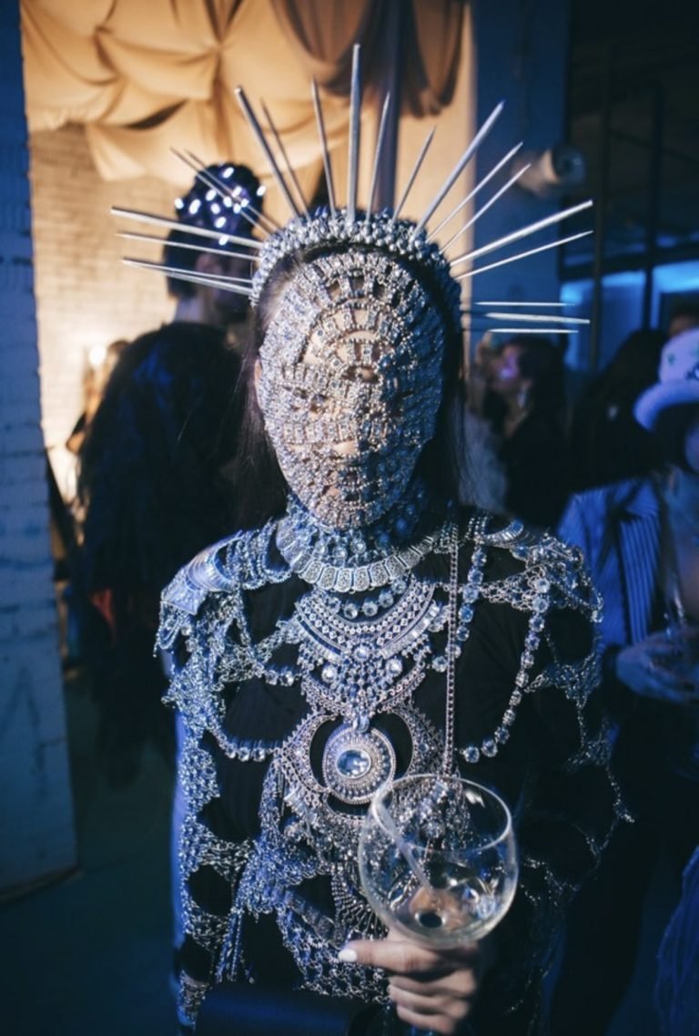 Full Face Metal Mask Vultur, Haute Couture Face Accessory – GetMan Jewelry