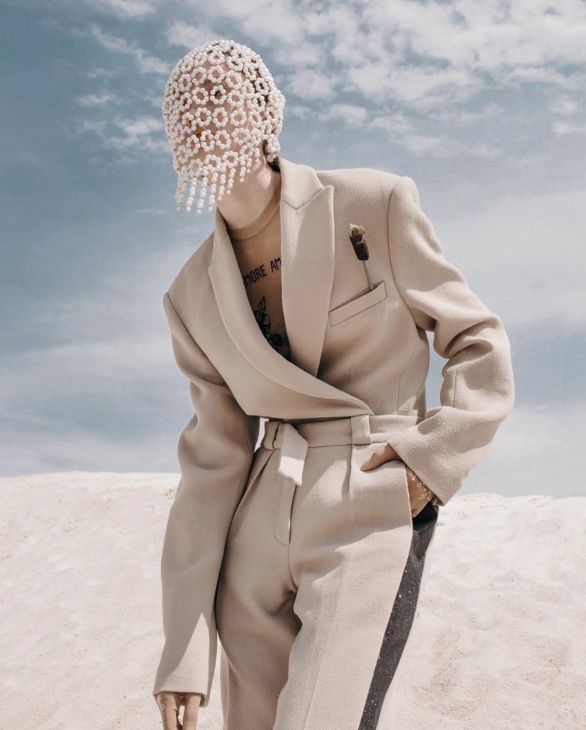 Pearl Face Mask Avery, Haute Couture Mask – GetMan Jewelry